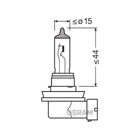LAMPADINA H11 RICAMBI ORIGINALI per AUDI SEAT VOLKSWAGEN | N10529701